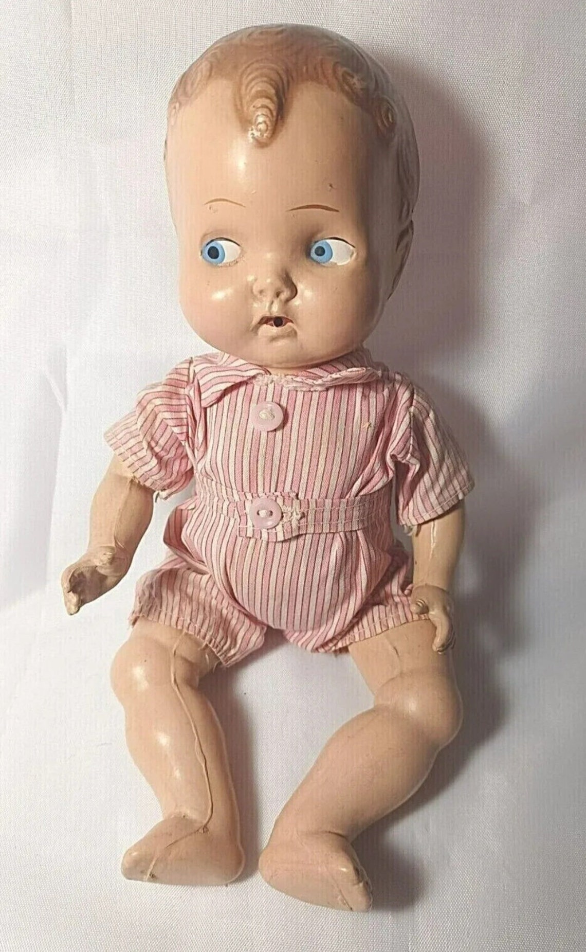 Vintage 1940's Composition Doll - 11" - Unmarked - Etsy