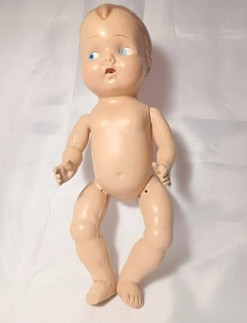 Vintage 1940's Composition Doll - 11" - Unmarked - Etsy