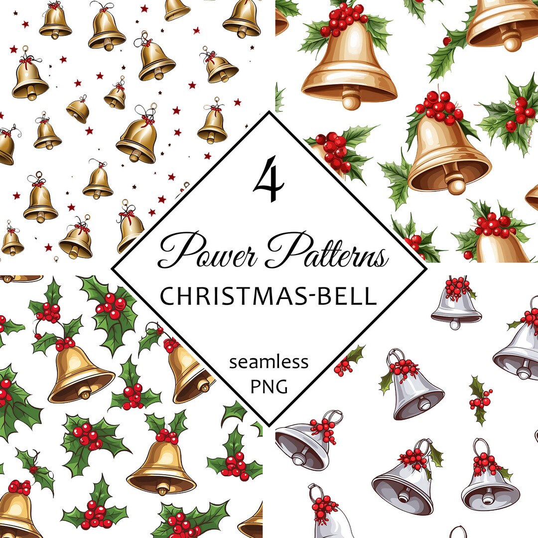 Christmas Bells Digital Pattern for Christmas Decoration - Etsy