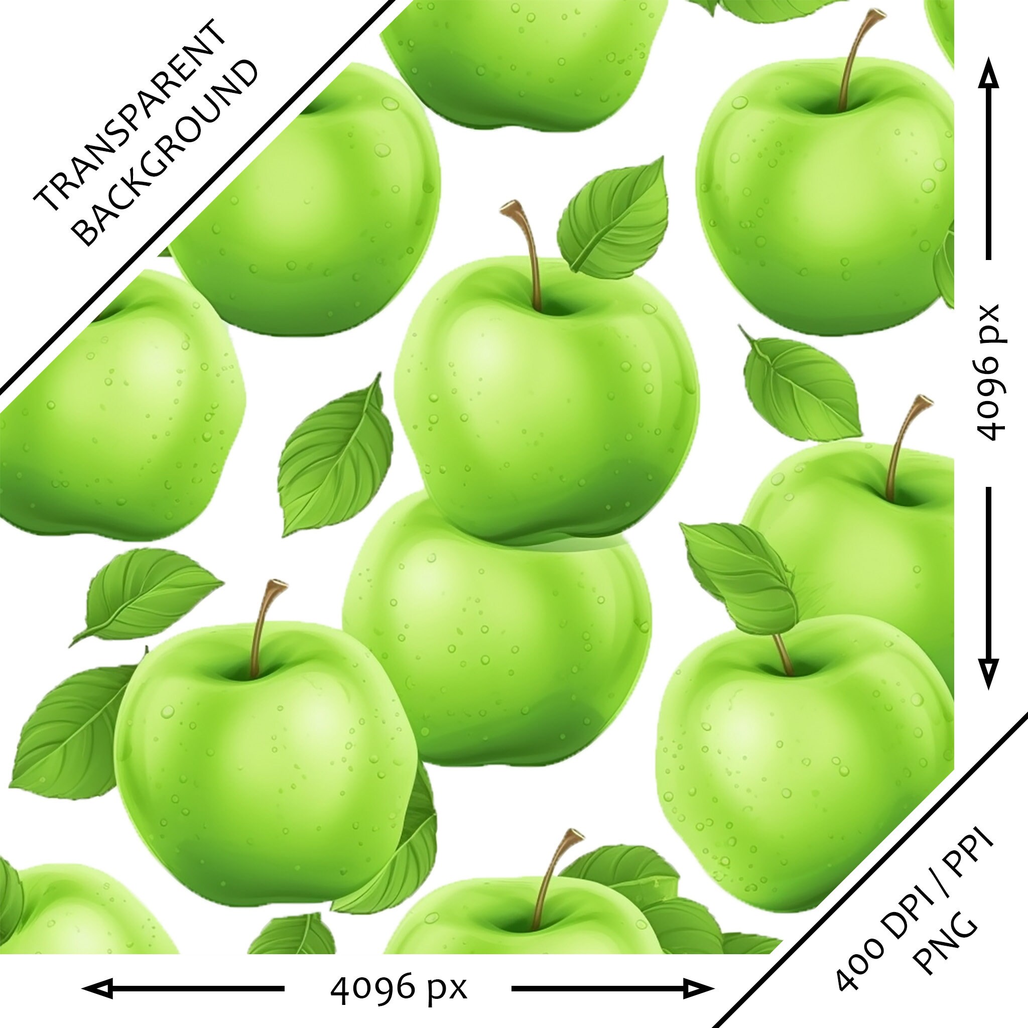 Apple Pattern Seamless Apple Fruit Pattern Illustrative Apple - Etsy