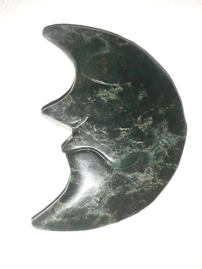 Beautiful Natural Emerald Moon Face - Etsy