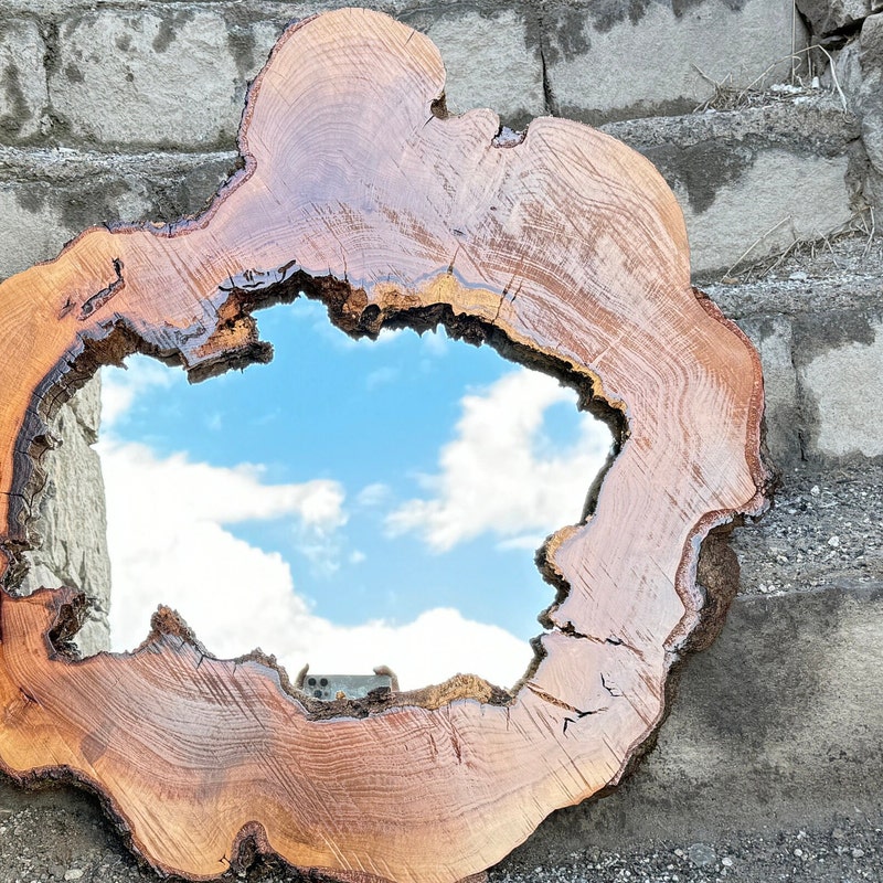 Live Edge Mirror - Etsy