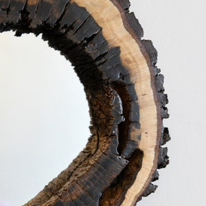 Live Edge Mirror, Wooden Mirror, Natural Live Edge Mirror, Natural Log ...