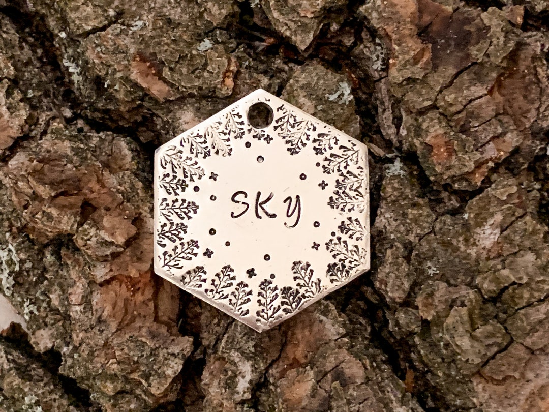 Personalized Dog Tag, Pet ID Tag, Metal Handstamped Dog Tag, Custom Dog ...