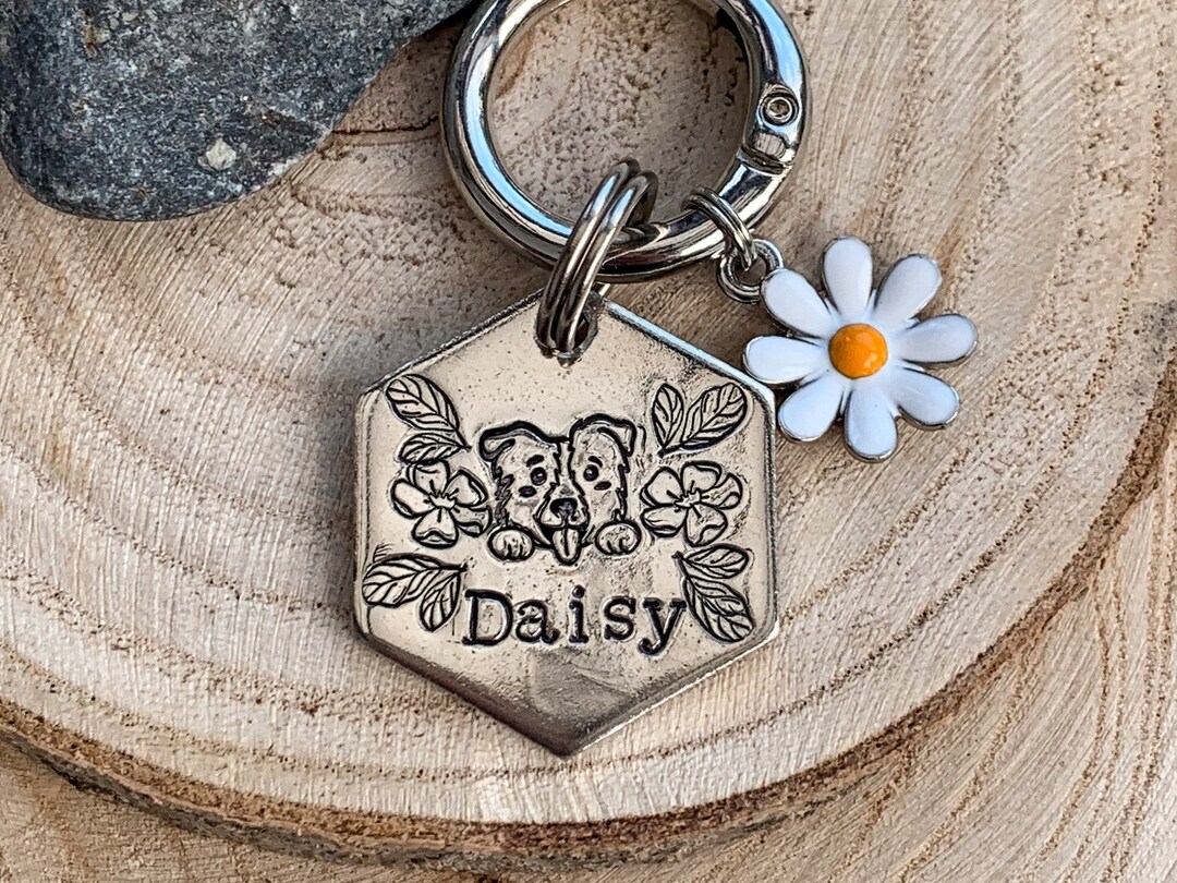Personalized Dog Tag, Custom Dog Breed Pet Tag, Hand-stamped Pet ID Tag ...