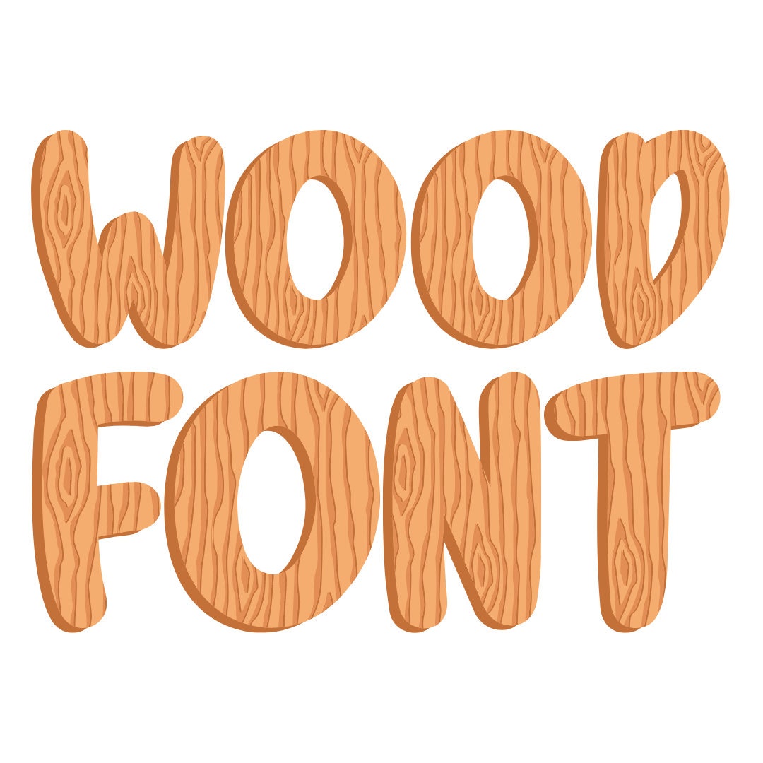 Wooden Font Clipart PNG SVG Bundle, Wood Font Svg, Wood Letters, Rustic ...