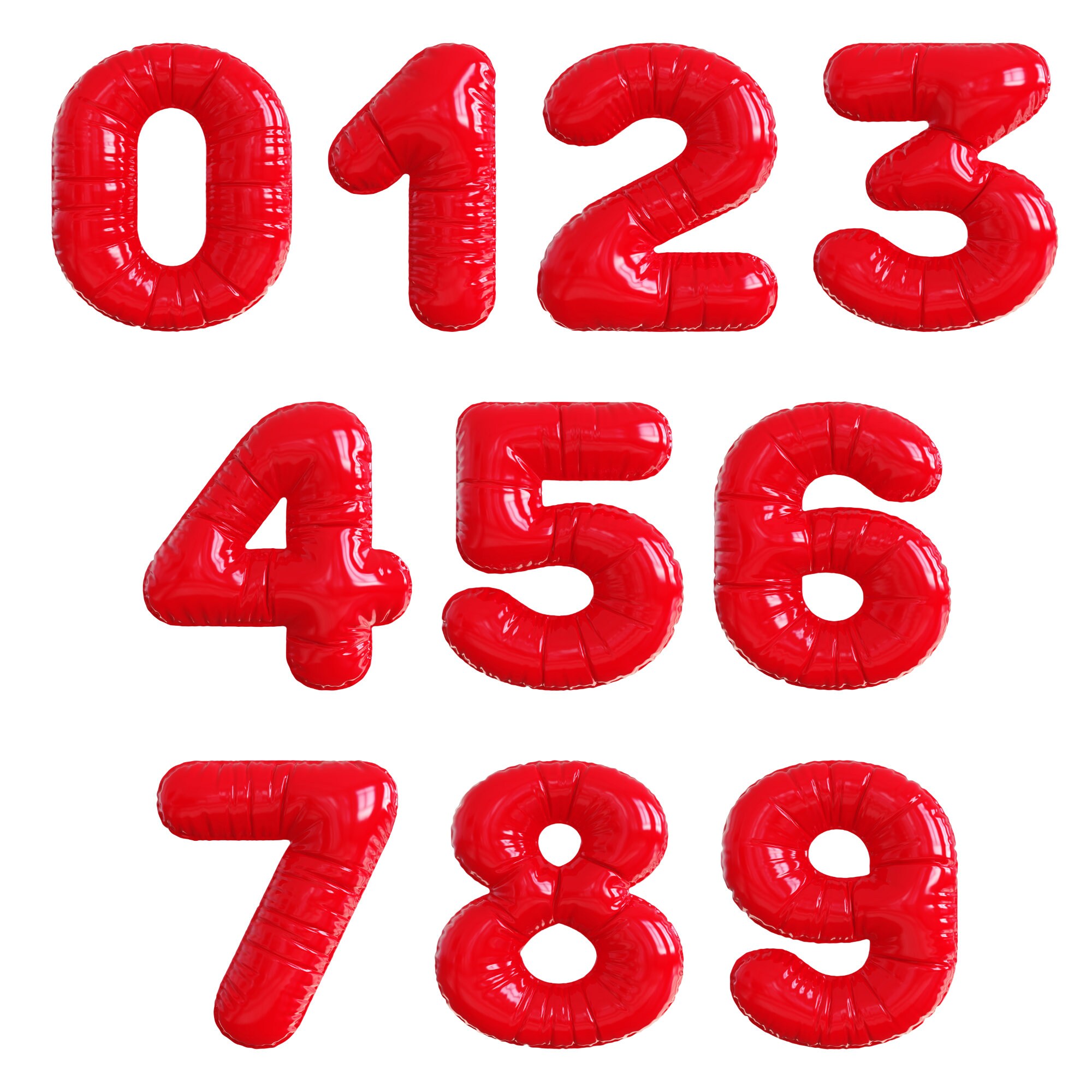 3D Balloon Letters Clipart PNG SVG Bundle, Bubbly Font, Bubbly Alphabet ...