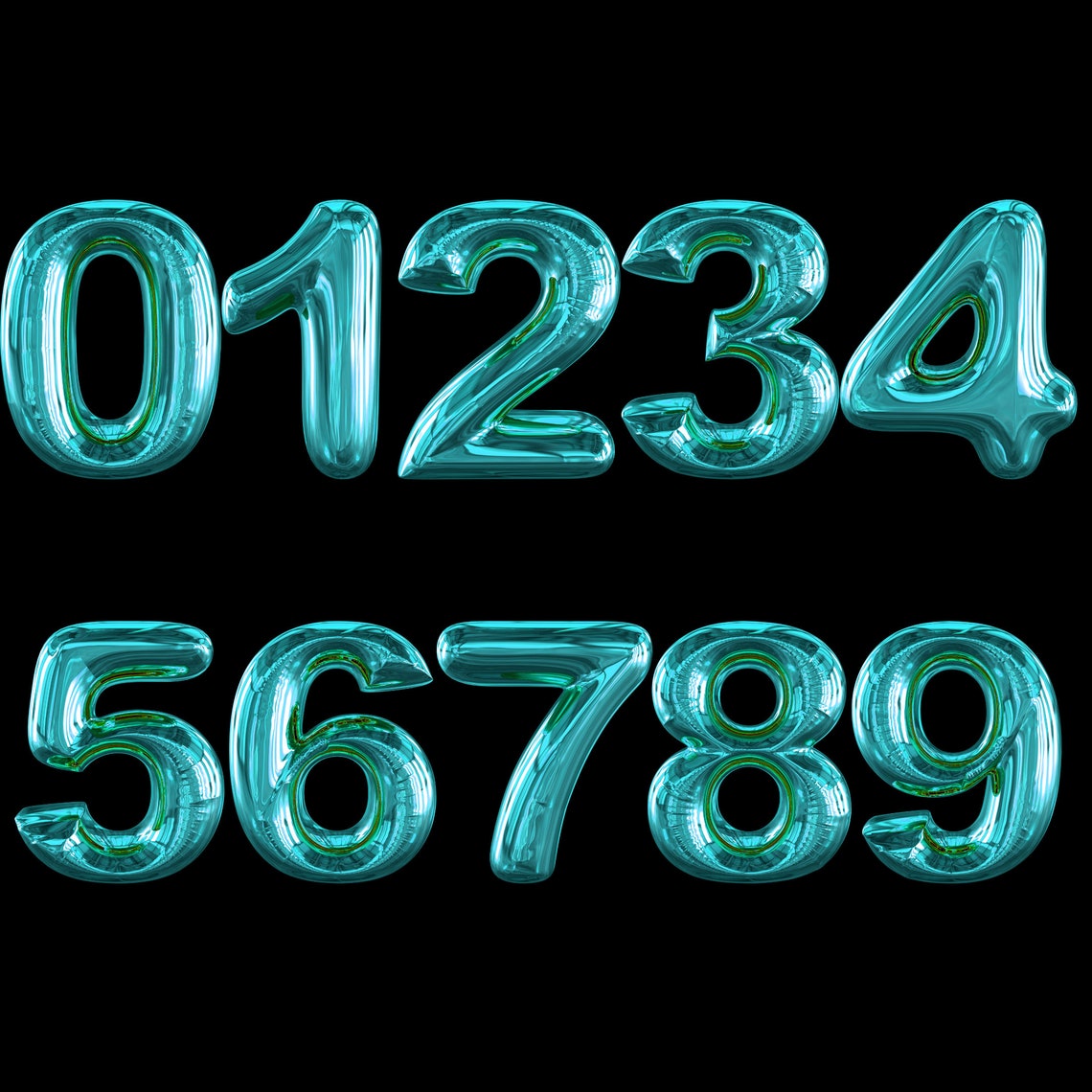 3D Balloon Letters Clipart PNG SVG Bundle, Bubbly Font, Bubbly Alphabet ...