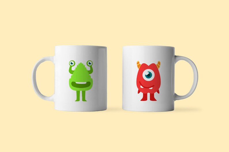 18 Cute Monsters Clipart Bundle SVG PNG JPG Pdf Icons - Etsy