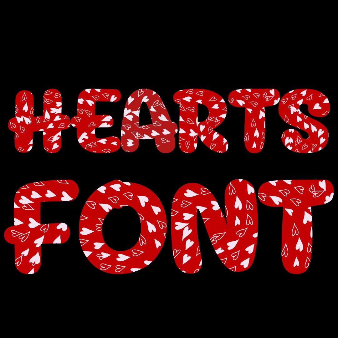 Heart Letters Clipart PNG SVG Bundle, Heart Font, Heart Alphabet, Love ...