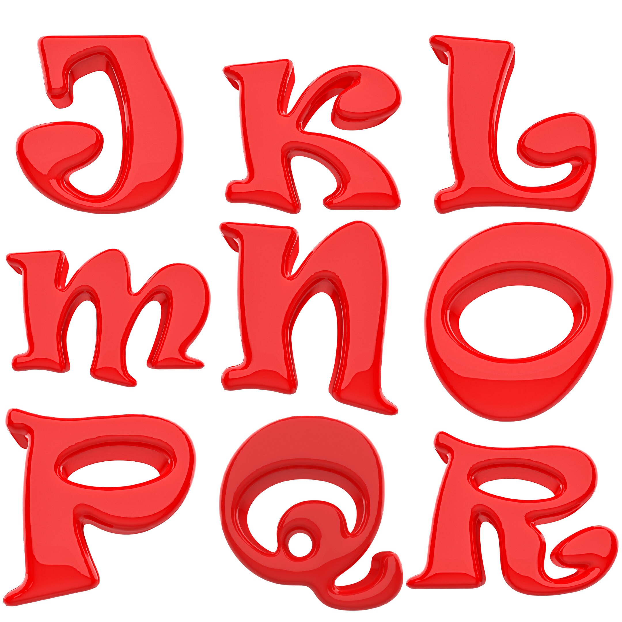 3D Comic Letters Clipart PNG SVG Bundle, Comic Font, Comic Alphabet, 3D ...