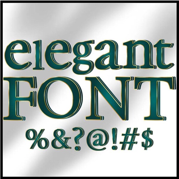 Elegant Letters - Etsy