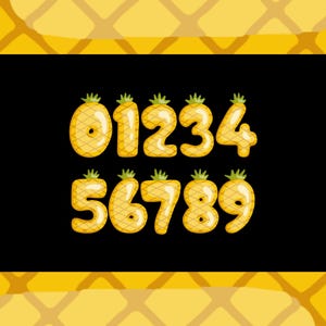 Pineapple Letters Clipart PNG SVG Bundle, Pineapple Font, Pineapple ...