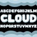 Cloud Letters Clipart Bundle: PNG SVG Alphabet Font - Etsy