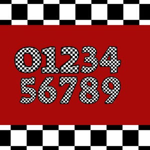 3D Checkered Font Clipart PNG SVG Bundle, Checkered Alphabet, Checkered ...