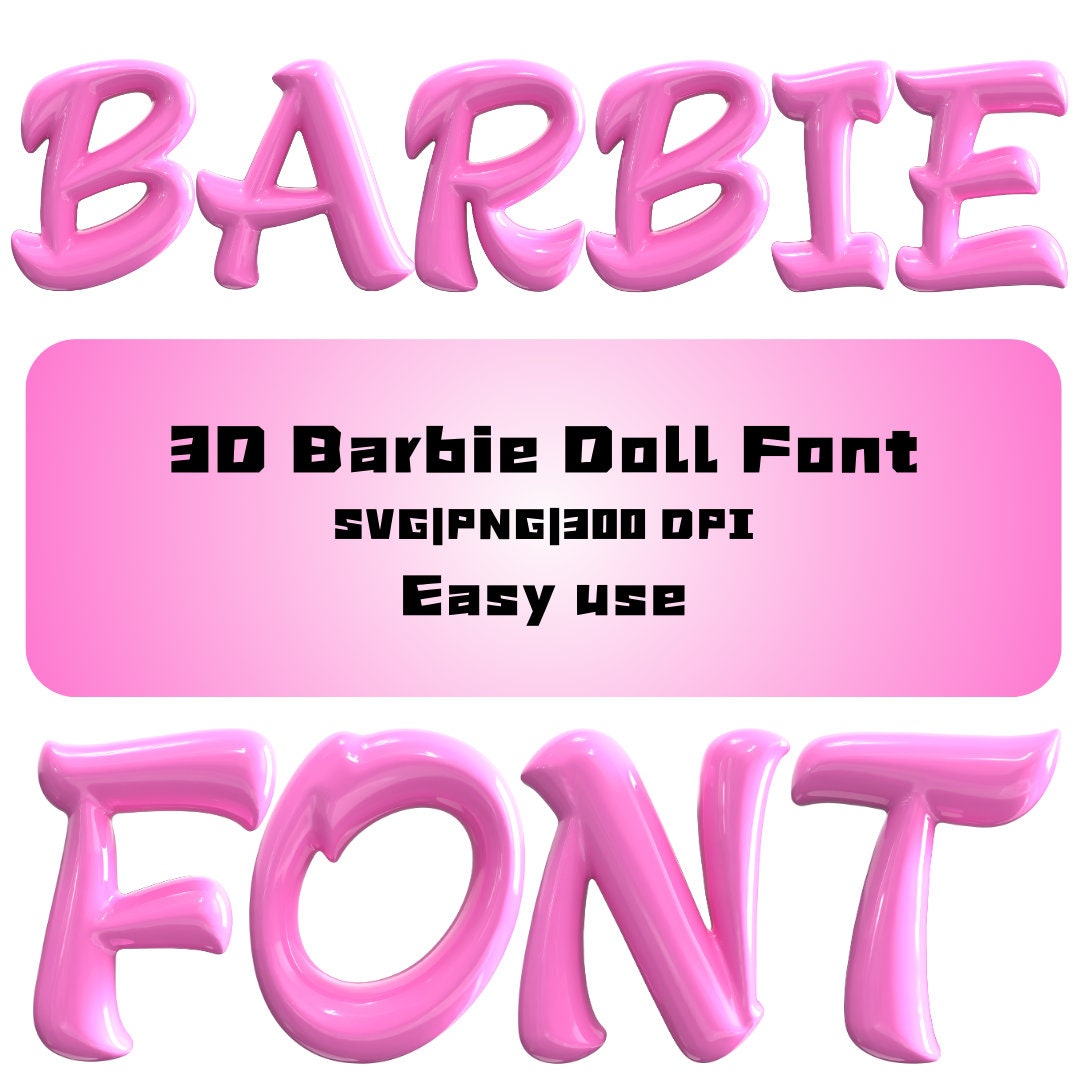 3D Doll Letters Clipart PNG SVG Bundle, Bubbly Font, Bubbly Alphabet ...