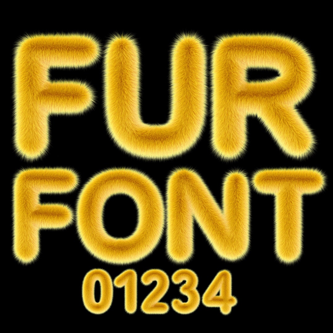 3D Furry Letters Clipart PNG SVG Bundle, Furry Font, Fluffy Alphabet ...