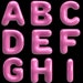 3D Bubbly Bundle Letters Clipart PNG SVG Bundle, Bubbly Pink Font ...