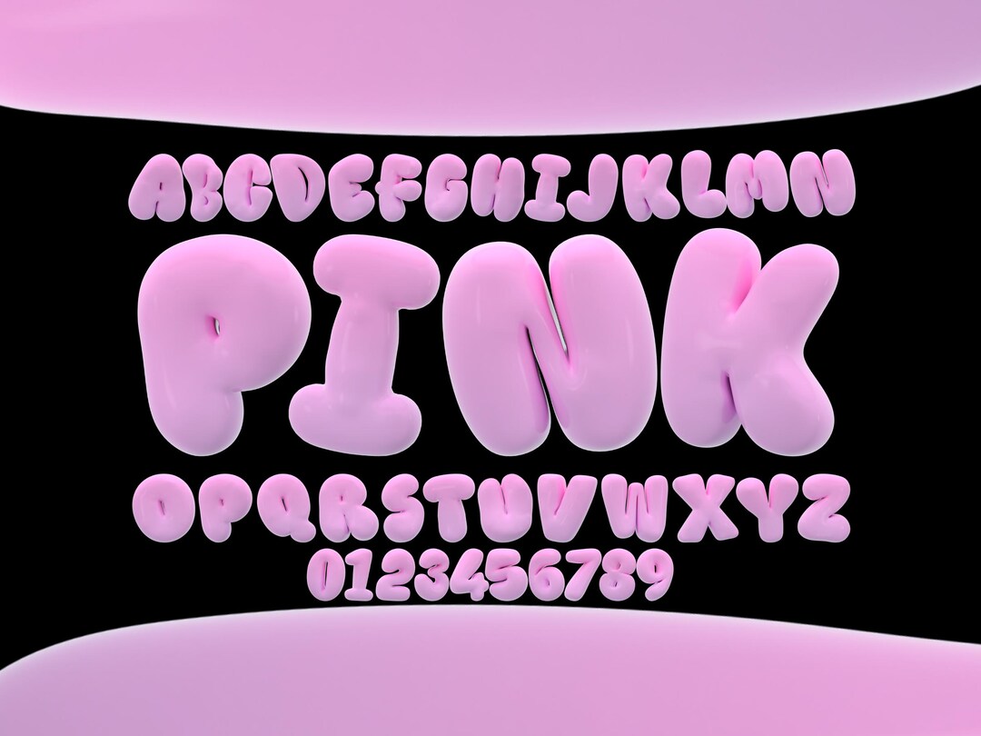 3D Bubbly Letters Clipart PNG SVG Bundle, Bubbly Font, Bubbly Alphabet ...