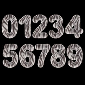 3D Furry Letters Clipart PNG SVG Bundle, Furry Zebra Font, Fluffy ...