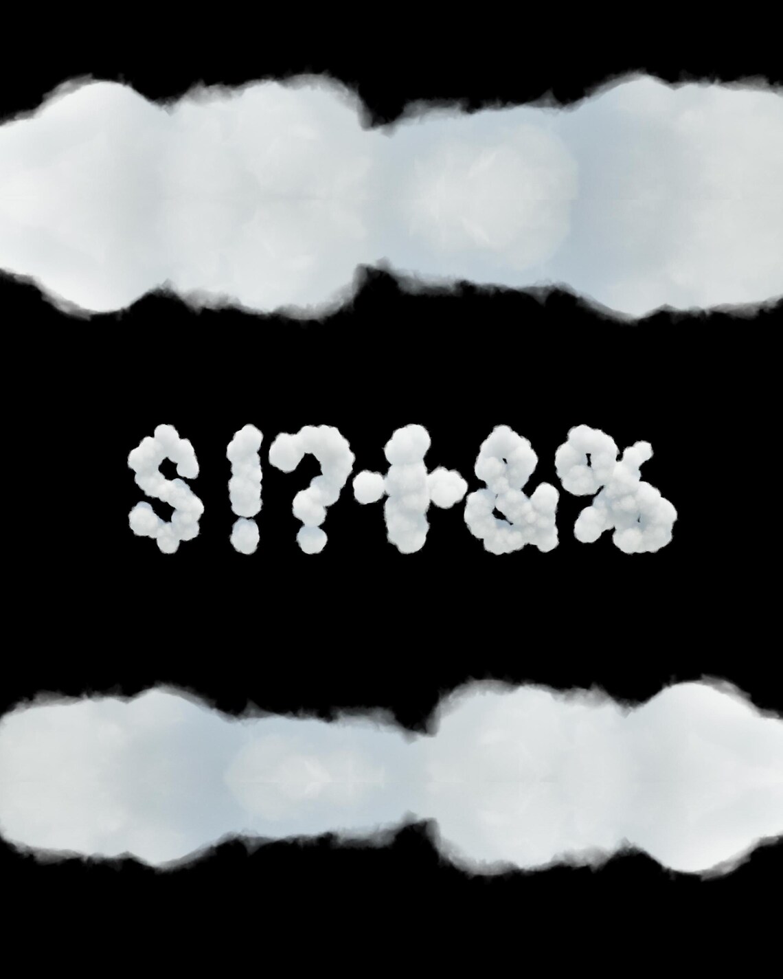 3D Cloud Letters PNG SVG Bundle: Alphabet, Numbers, Punctuation - Etsy