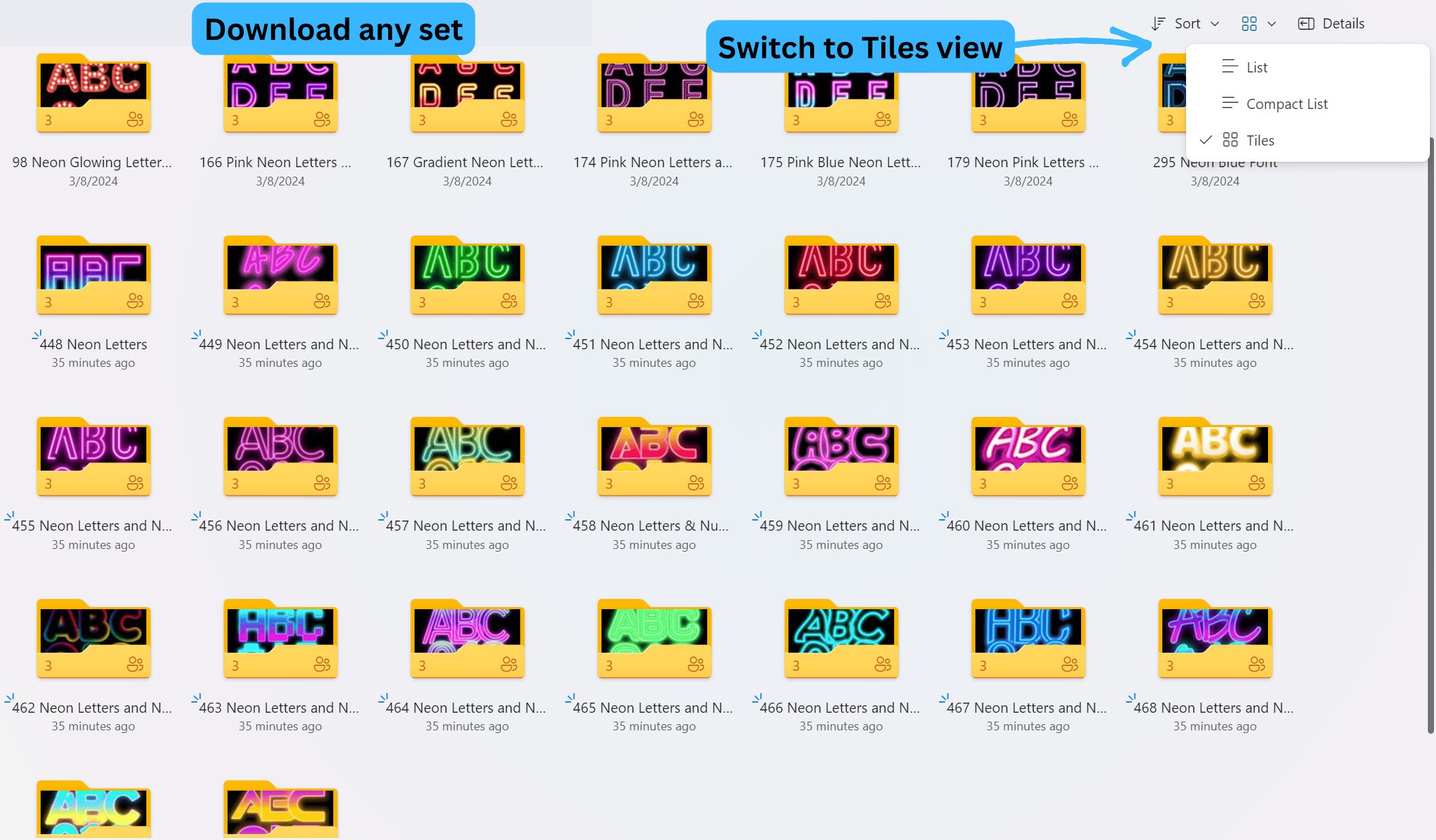 Neon Font Clipart Bundle: 30 Glowing Alphabet Sets (SVG, PNG) - Etsy