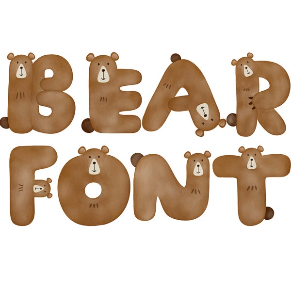 Bear Alphabet - Etsy
