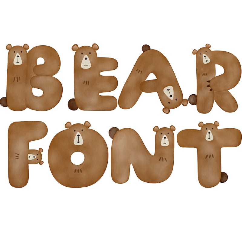 Bear Alphabet - Etsy