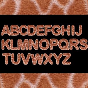 3D Furry Letters Clipart PNG SVG Bundle, Furry Font, Fluffy Alphabet ...