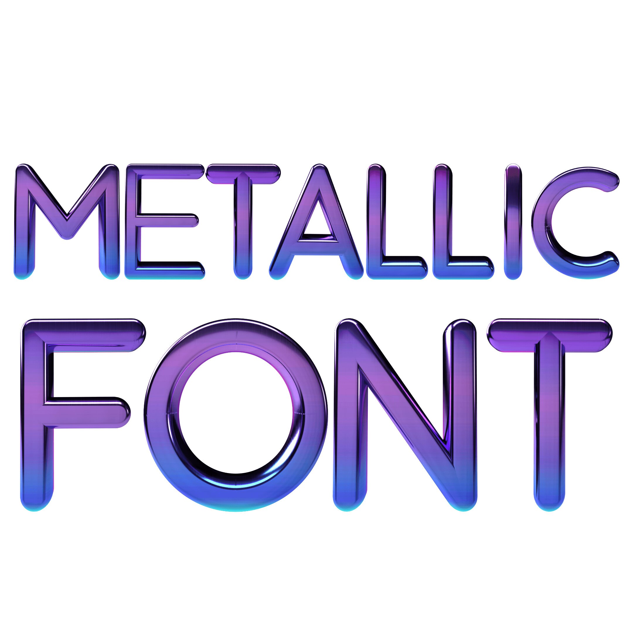 3D Metallic Letters Clipart PNG SVG Bundle, Metallic Font, Metallic ...