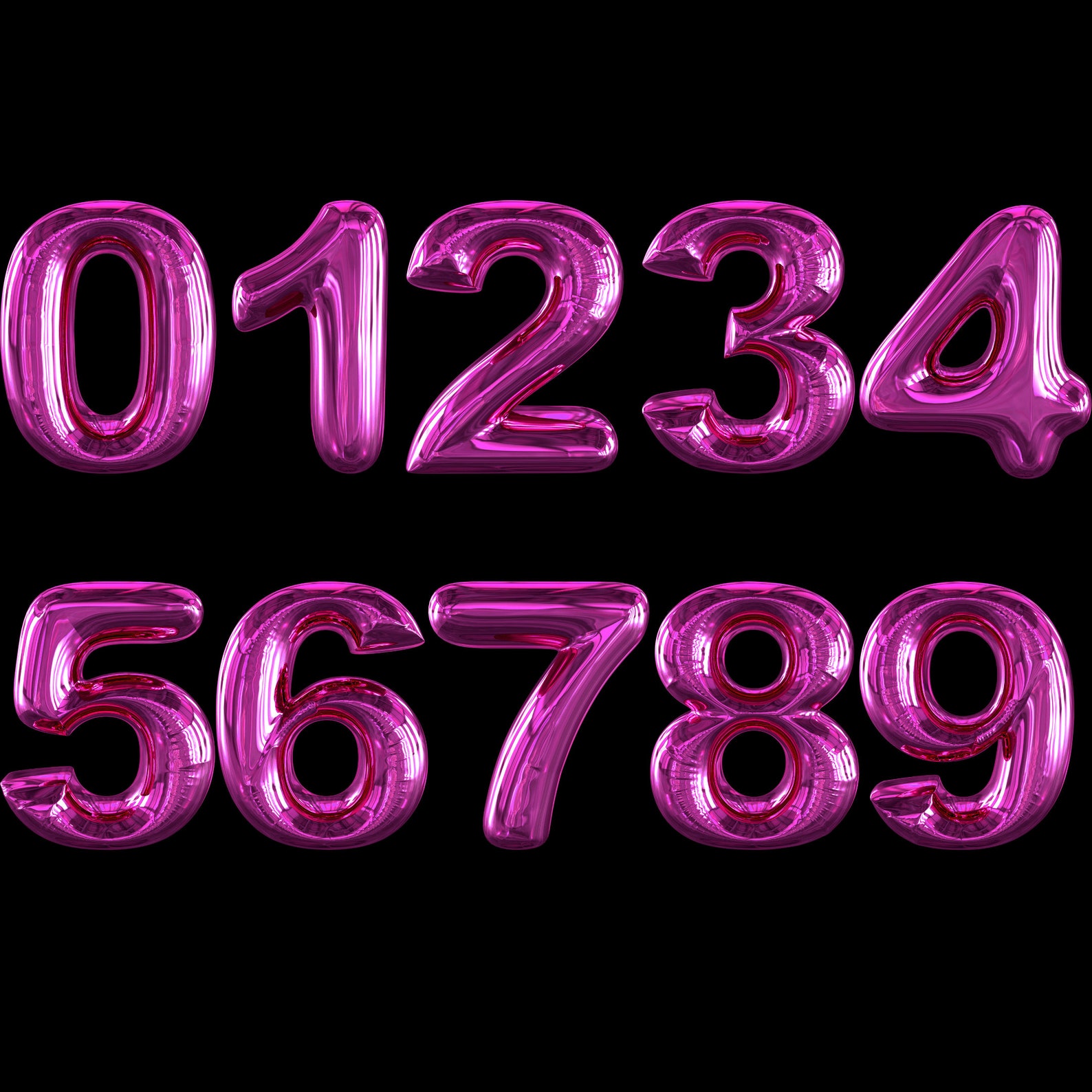 3D Balloon Letters Clipart PNG SVG Bundle, Bubbly Font, Bubbly Alphabet ...