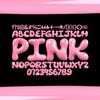 Pink Foil Alphabet Clip Art, 3D Glitter Chrome Letters, Pink Foil ...