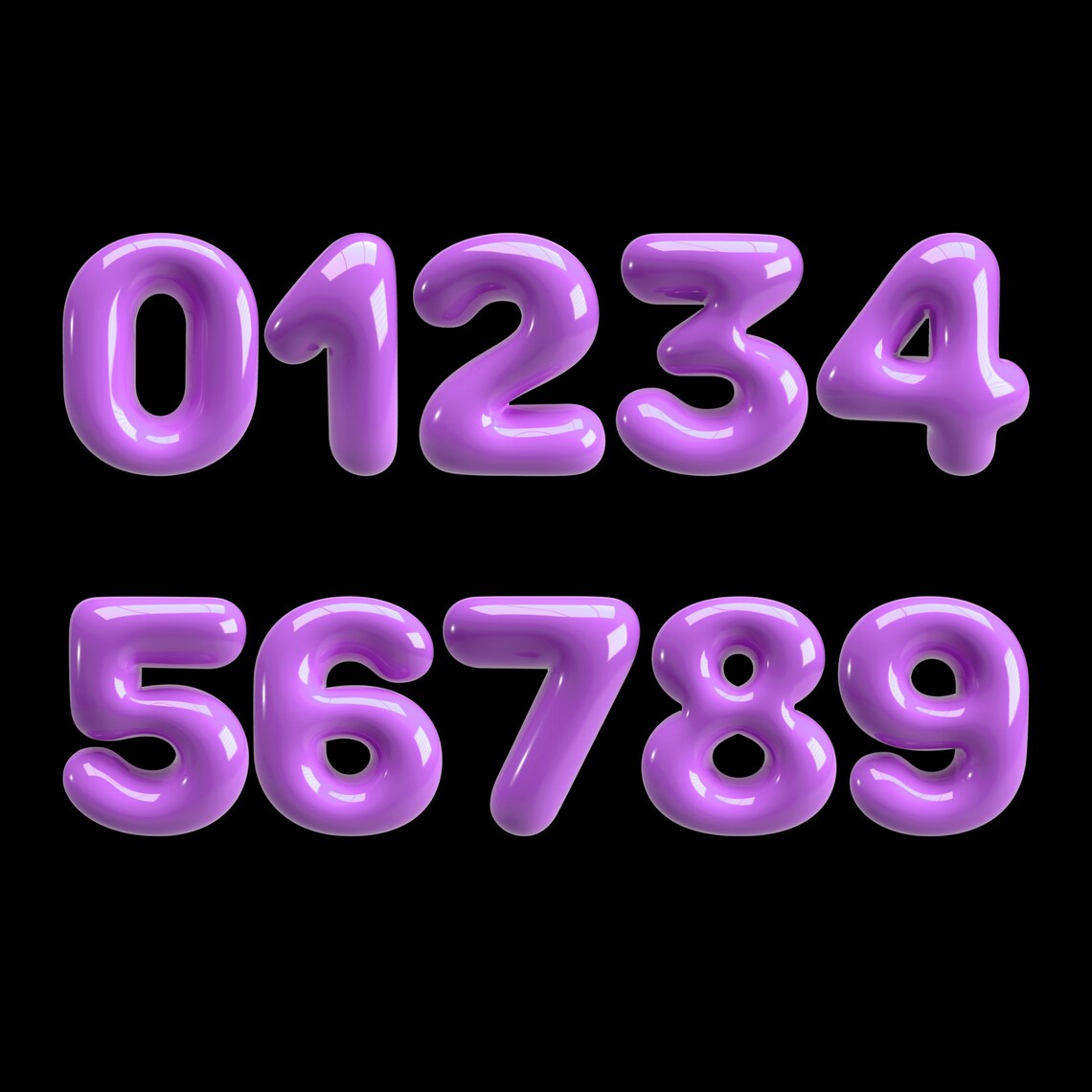 3D Bubbly Letters Clipart PNG SVG Bundle, Bubbly Font, Bubbly Alphabet ...