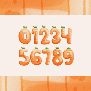 Carrot Alphabet: PNG SVG Clipart Bundle - Etsy