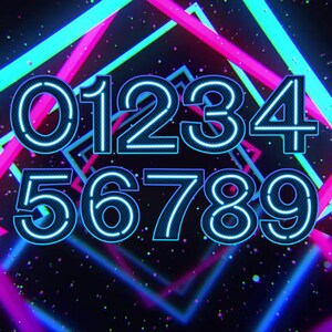 Blue Neon Letters PNG SVG Clipart Bundle, Neon Alphabet, Neon Font Svg ...