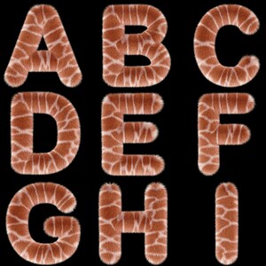 3D Furry Letters Clipart PNG SVG Bundle, Furry Font, Fluffy Alphabet ...