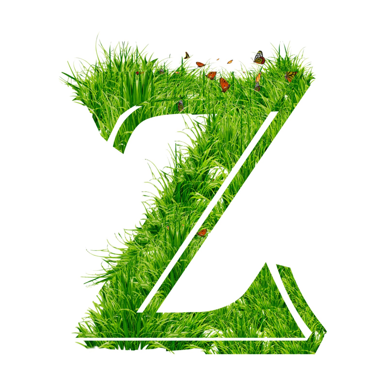 3D Grass Font Clipart PNG SVG Bundle, Grass Letters, Fluffy Alphabet ...