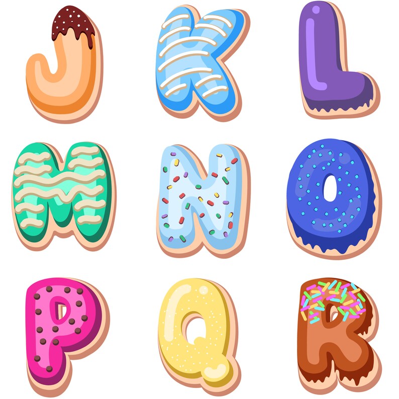 3D Cookies Font Clipart PNG SVG Bundle, Cookies Letters, Sweets ...