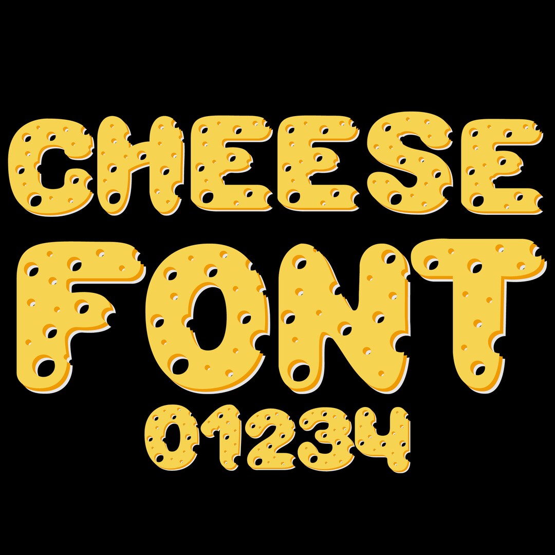 Fuente 3D Queso SVG PNG, Imágenes prediseñadas de queso, Alfabeto de ...