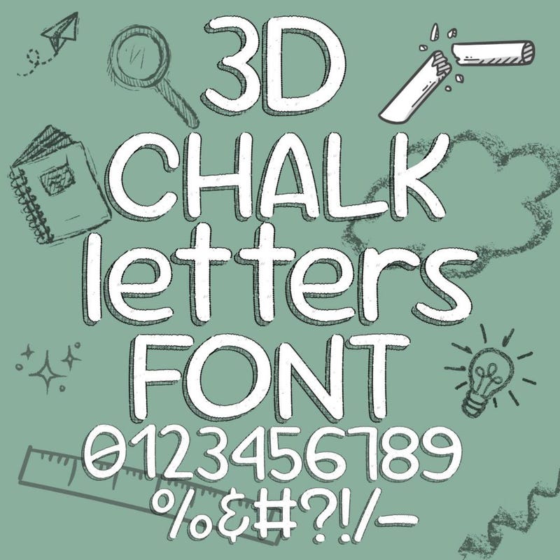 Chalk Letters - Etsy