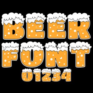 Beer Font Clipart PNG SVG Bundle, Beer Alphabet, Beer Letters, Monogram ...