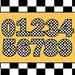 Checkered Alphabet Clipart: Racing Font PNG SVG Bundle - Etsy