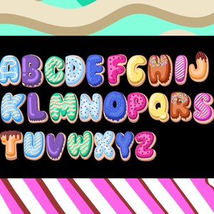 3D Cookies Font Clipart PNG SVG Bundle, Cookies Letters, Sweets ...