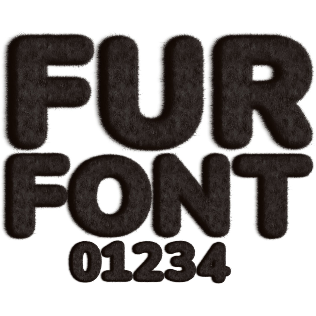3D Furry Letters Clipart PNG SVG Bundle, Furry Font, Fluffy Alphabet ...
