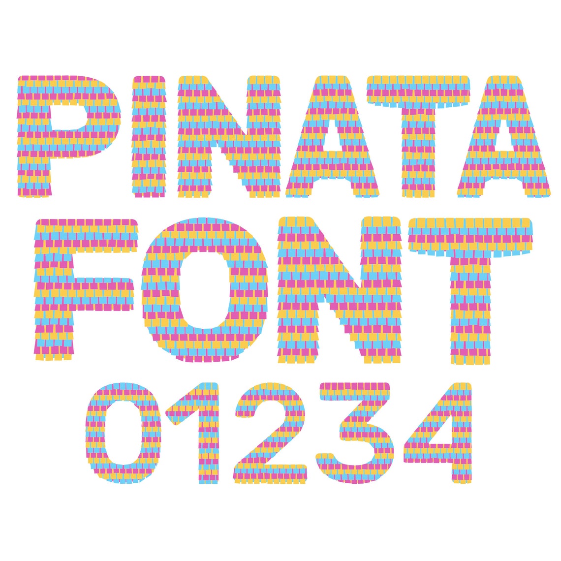 Pinata Font Clipart PNG SVG Bundle, Pinata Alphabet, Pinata Letters ...