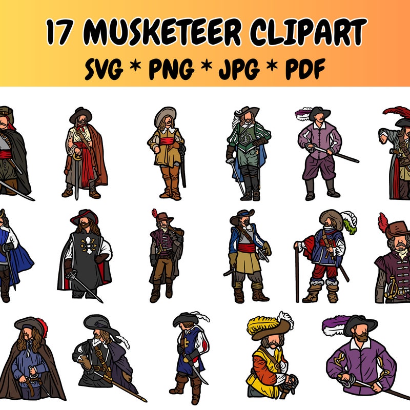 Musketeer Cartoon - Etsy