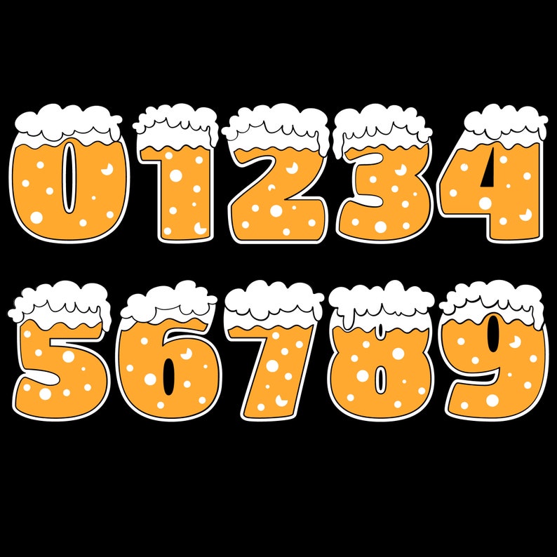 Beer Font Clipart PNG SVG Bundle, Beer Alphabet, Beer Letters, Monogram ...