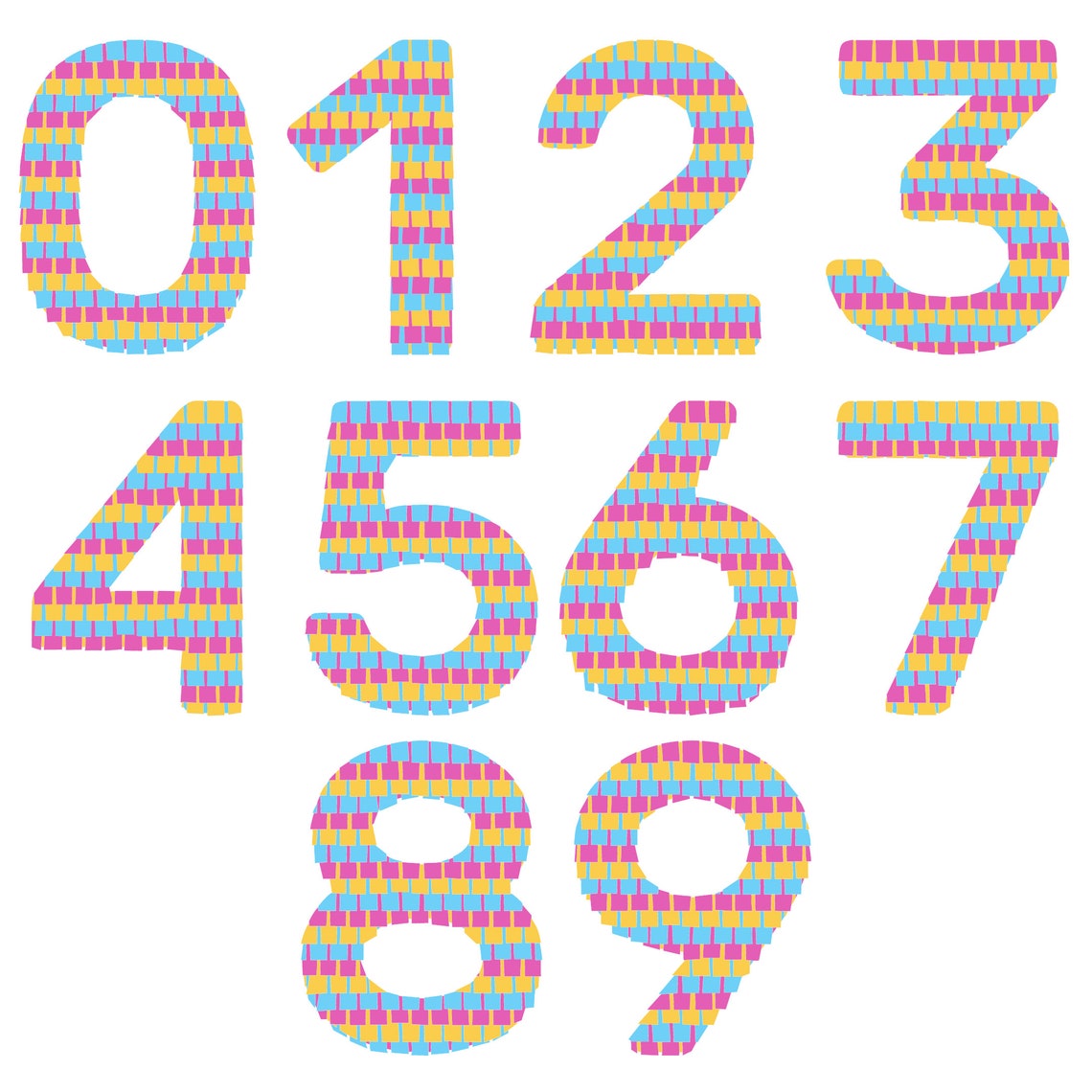 Pinata Font Clipart PNG SVG Bundle, Pinata Alphabet, Pinata Letters ...