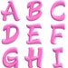 3D Doll Letters Clipart PNG SVG Bundle, Bubbly Font, Bubbly Alphabet ...