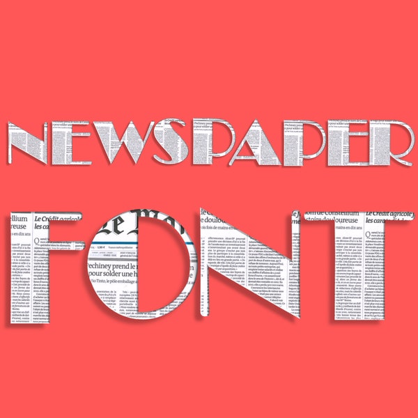 Typography Alphabet - Etsy